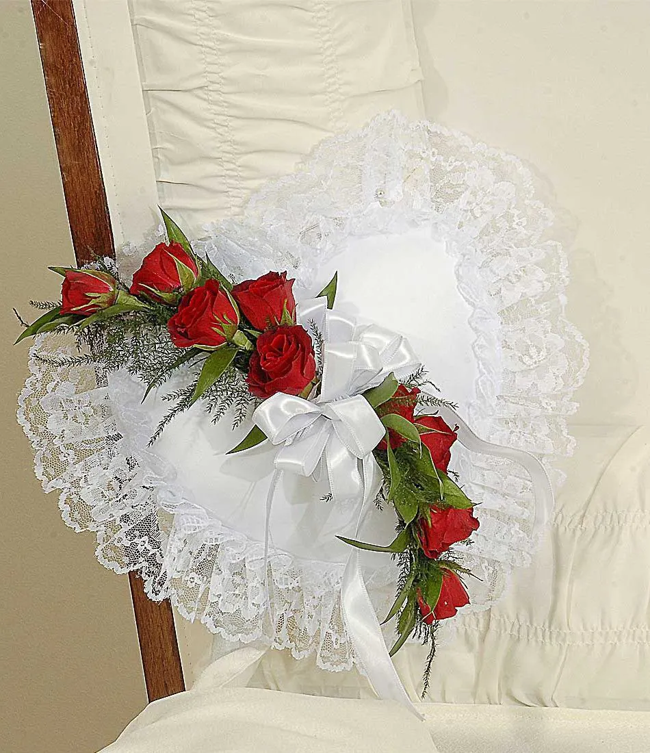Reverent Roses casket pillow delivered in Baton Rouge, LA - Billy Heroman's